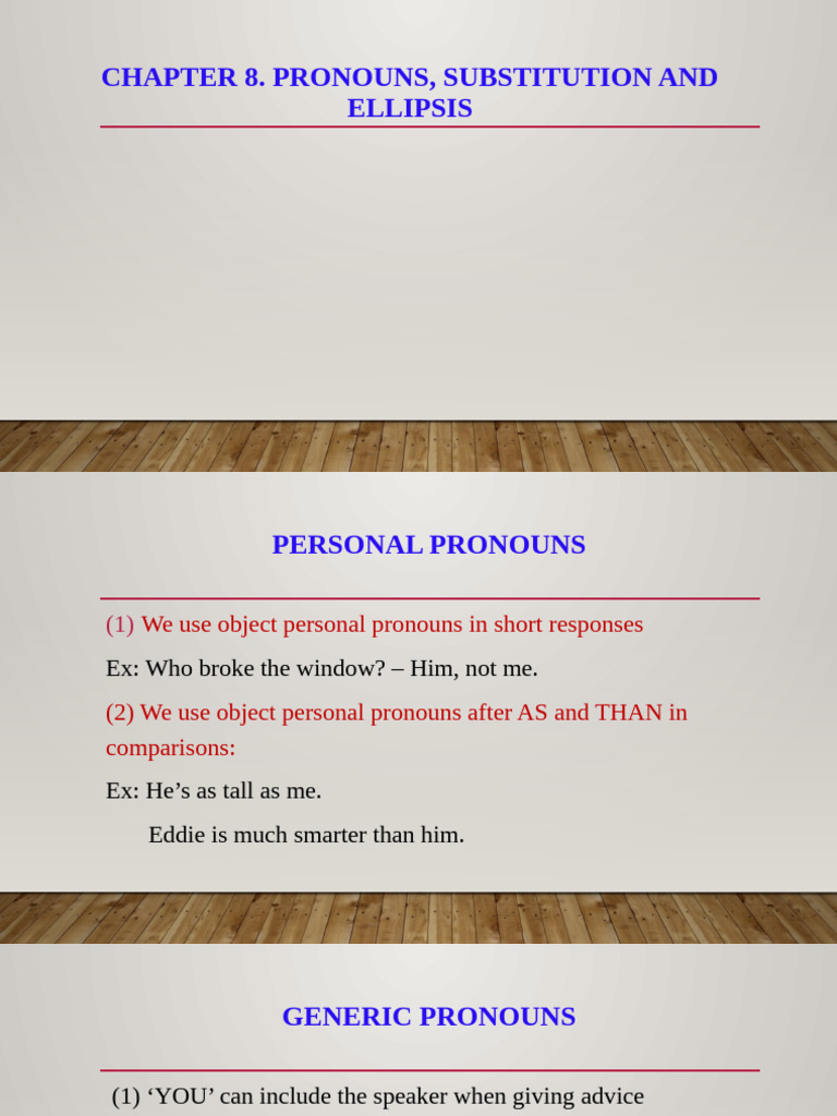 Chapter 8 - Advanced Grammar | PDF | Pronoun | Foreign Language Studies