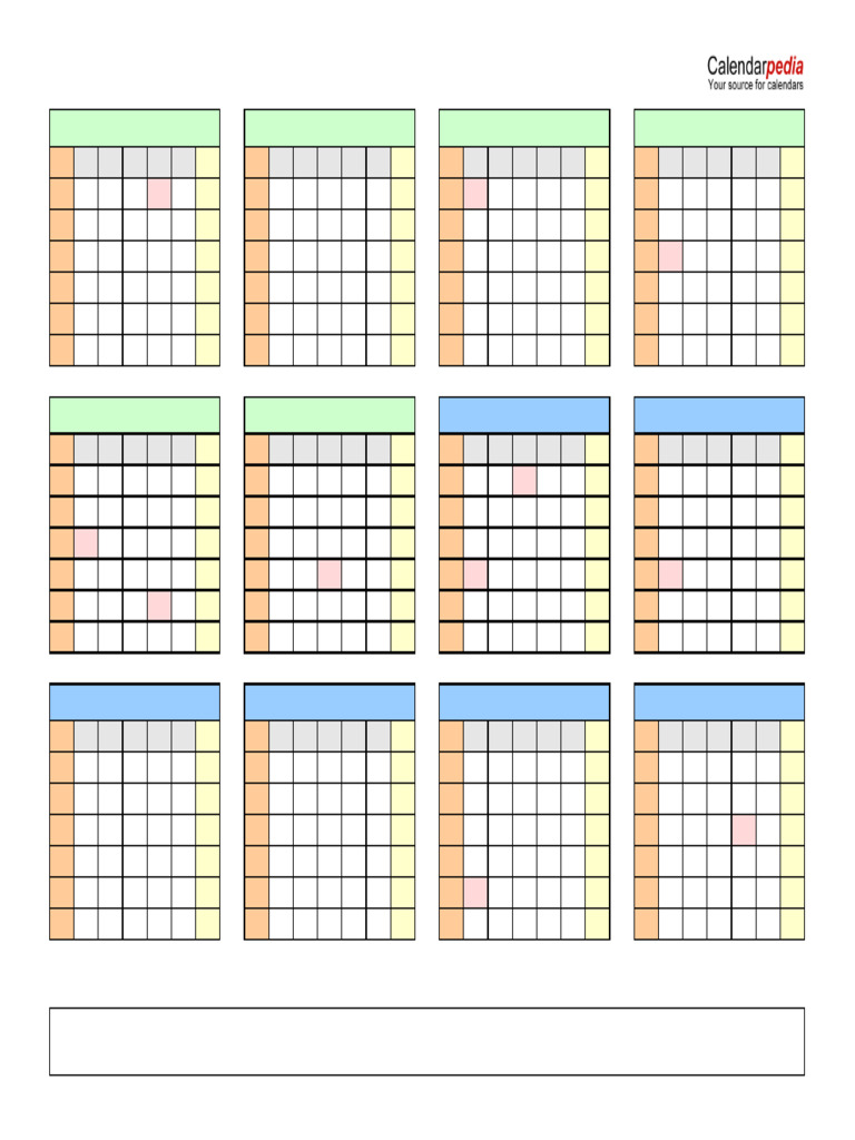 Split Year Calendar 2024 2025 Landscape Year at A Glance | PDF
