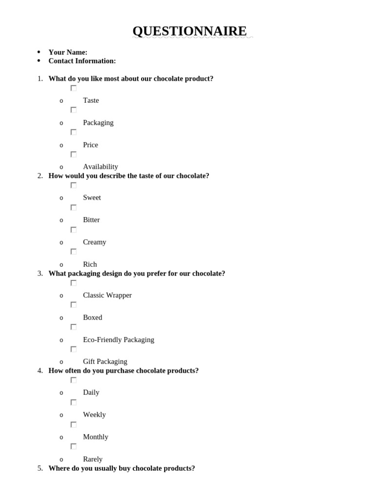 QUESTIONNAIRE BST | PDF