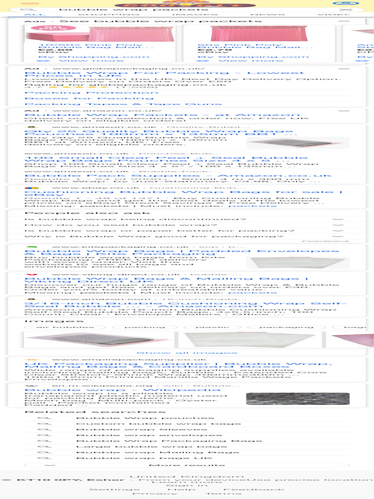 Bubble Wrap Packets - Google Search | PDF