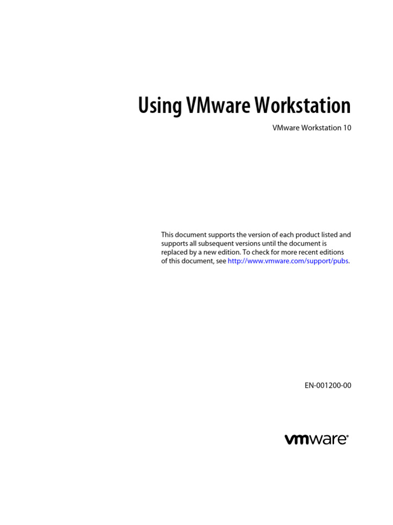 KAK - VMWare Workstation Pro 10 User Guide | PDF