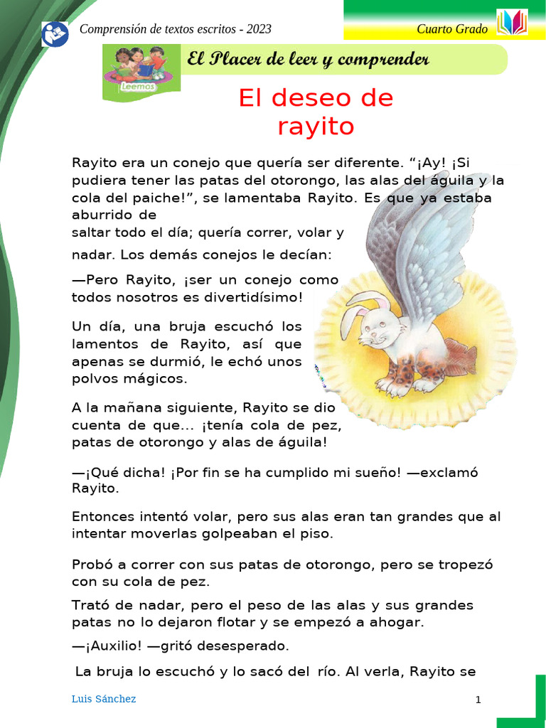 8 - El Deseo de Rayito | PDF