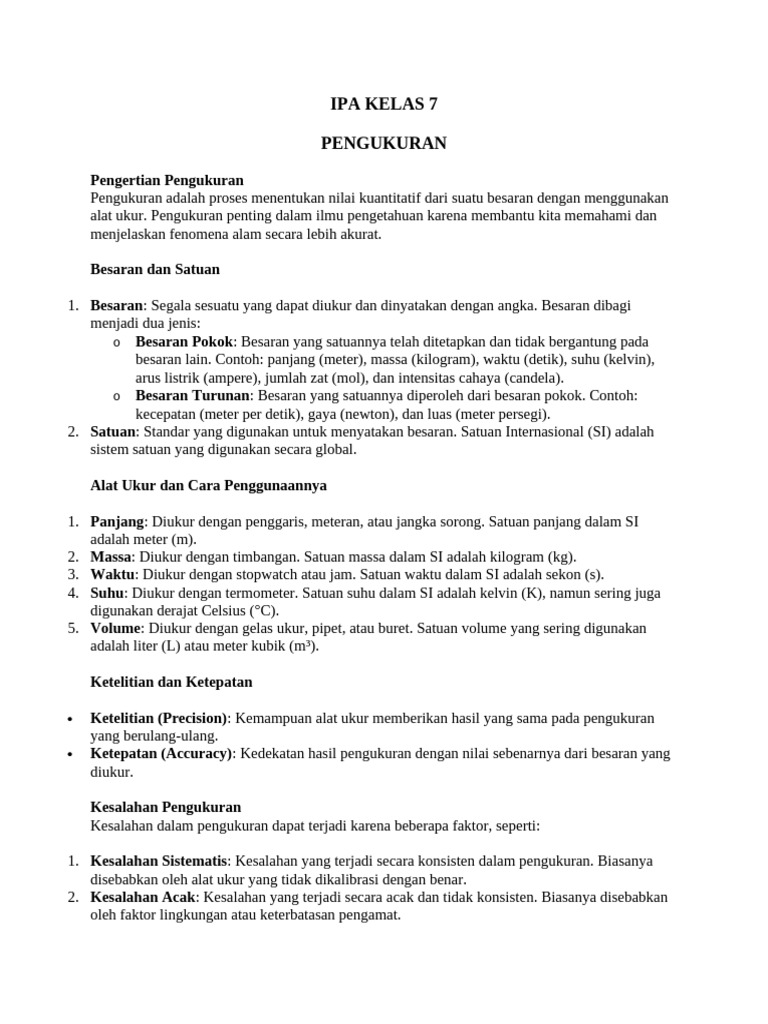 Ipa Kelas 7 | PDF