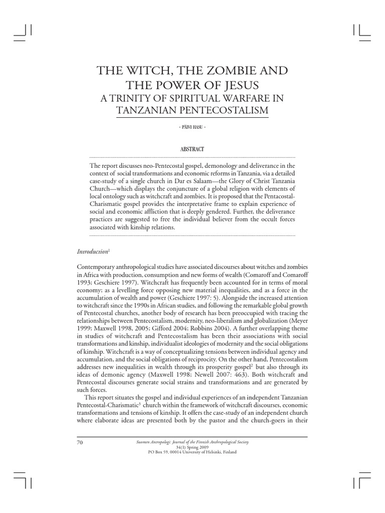 The Witch The Zombie and The Power of Je | PDF | Spiritual Warfare ...