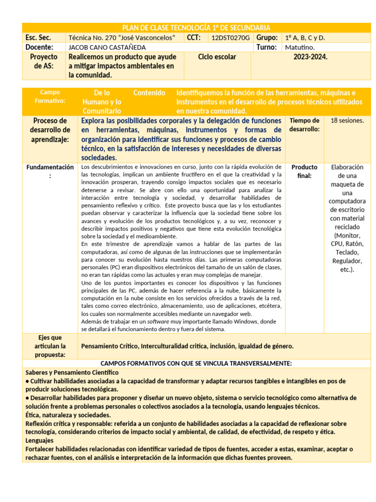 Proyecto de Informática 1° | PDF | Energía renovable | Informática