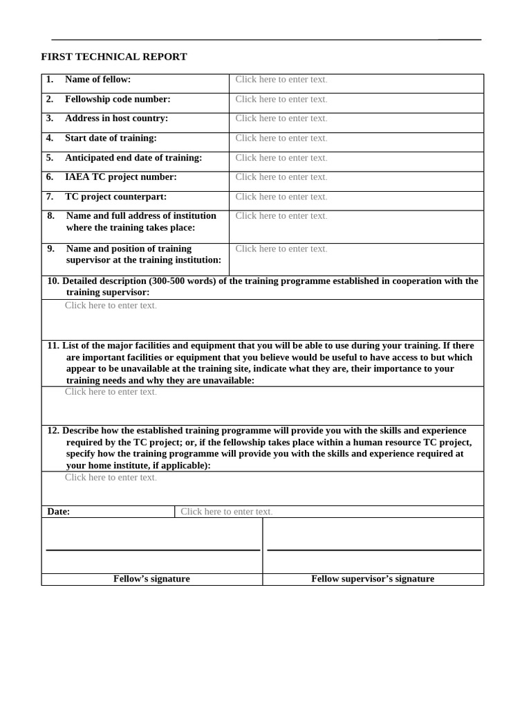 IAEA TC Report - DR Zahurin | PDF