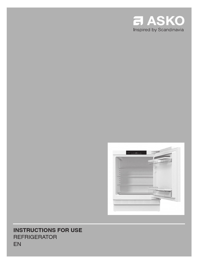 Instructions For Use: Refrigerator EN | PDF