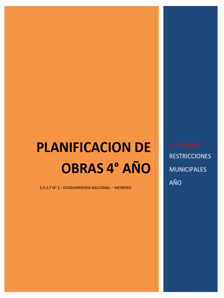 Tp2-Planificacion de Obra-4° | PDF