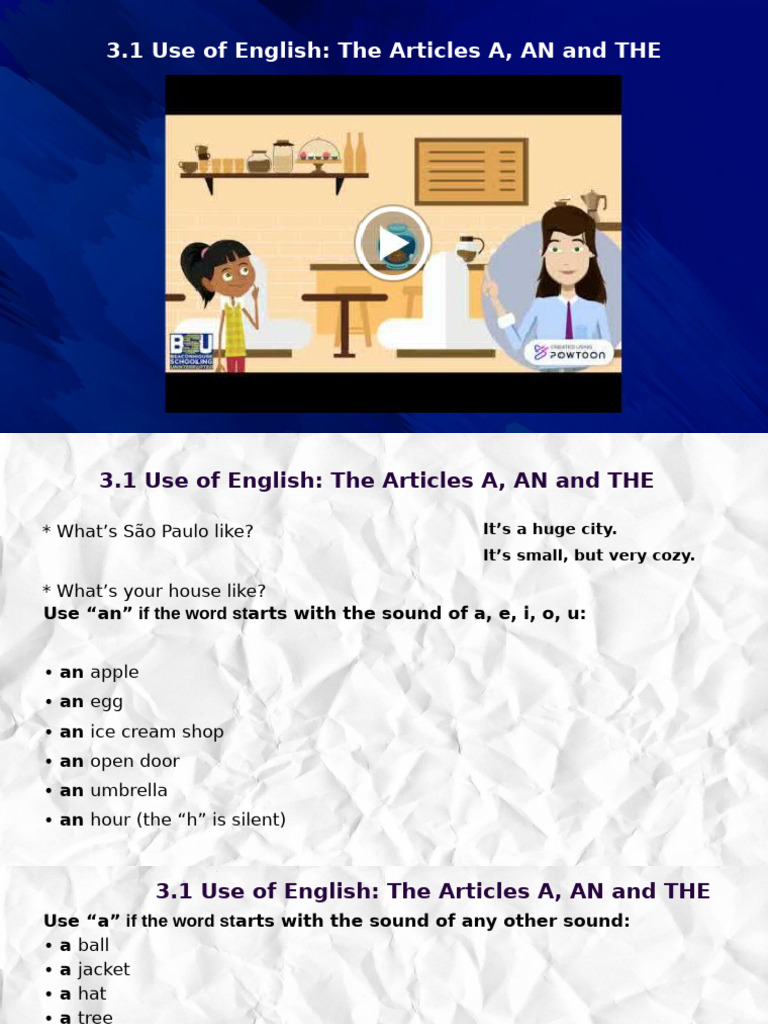 Articles Review 7th Grade | PDF