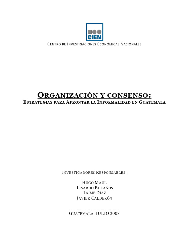 Organization and Consensus | PDF