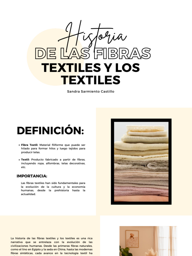 Historia, Composición, Clasificación y Evolución de Las Fibras Textiles | PDF