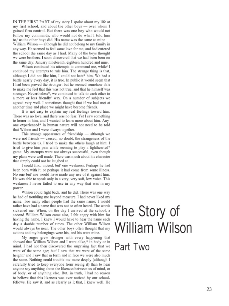 The Story of William Wilson | PDF