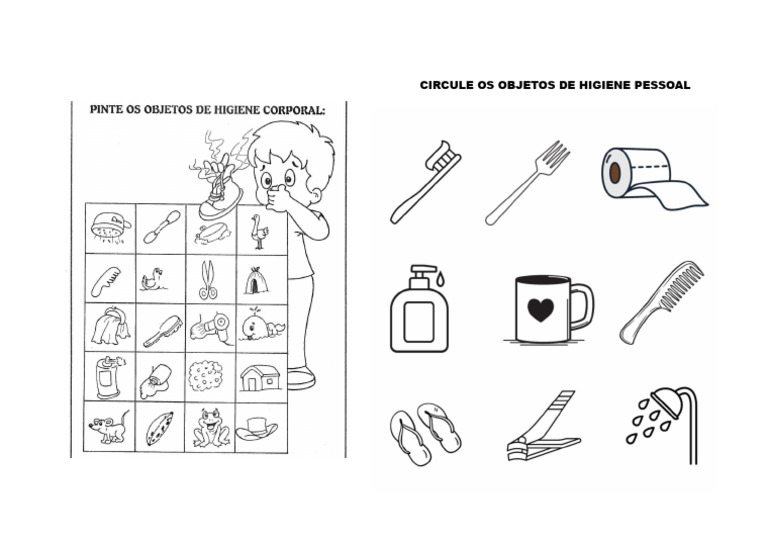 Atividade Higiene Pessoal 1º E 2º Ano Pdf