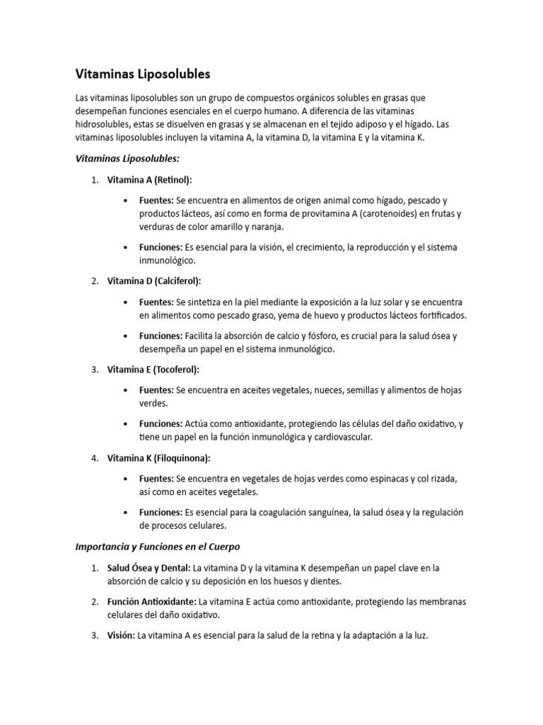 Vitaminas Liposolubles PDF