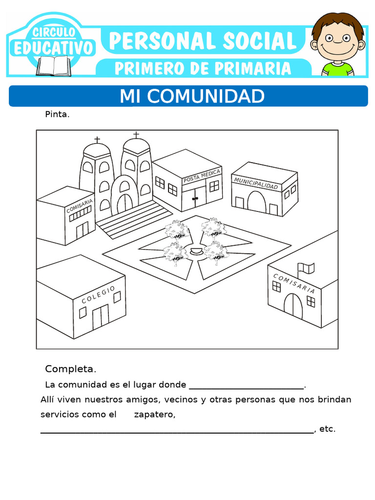 Mi Comunidad para Primero de Primaria | PDF