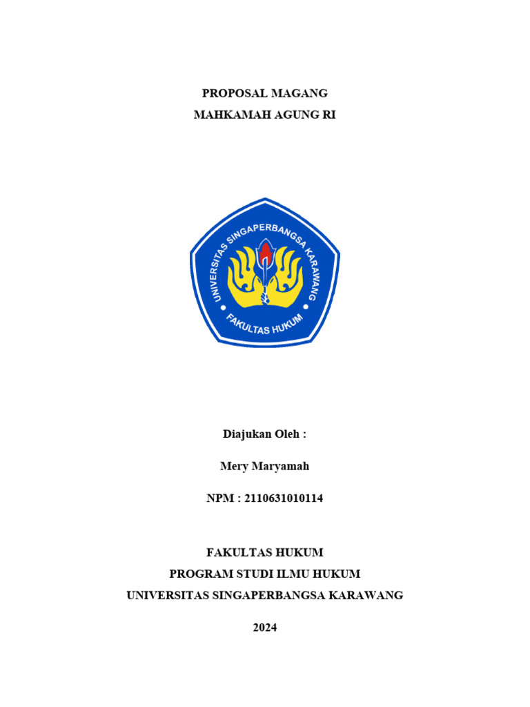 Proposal Magang | PDF