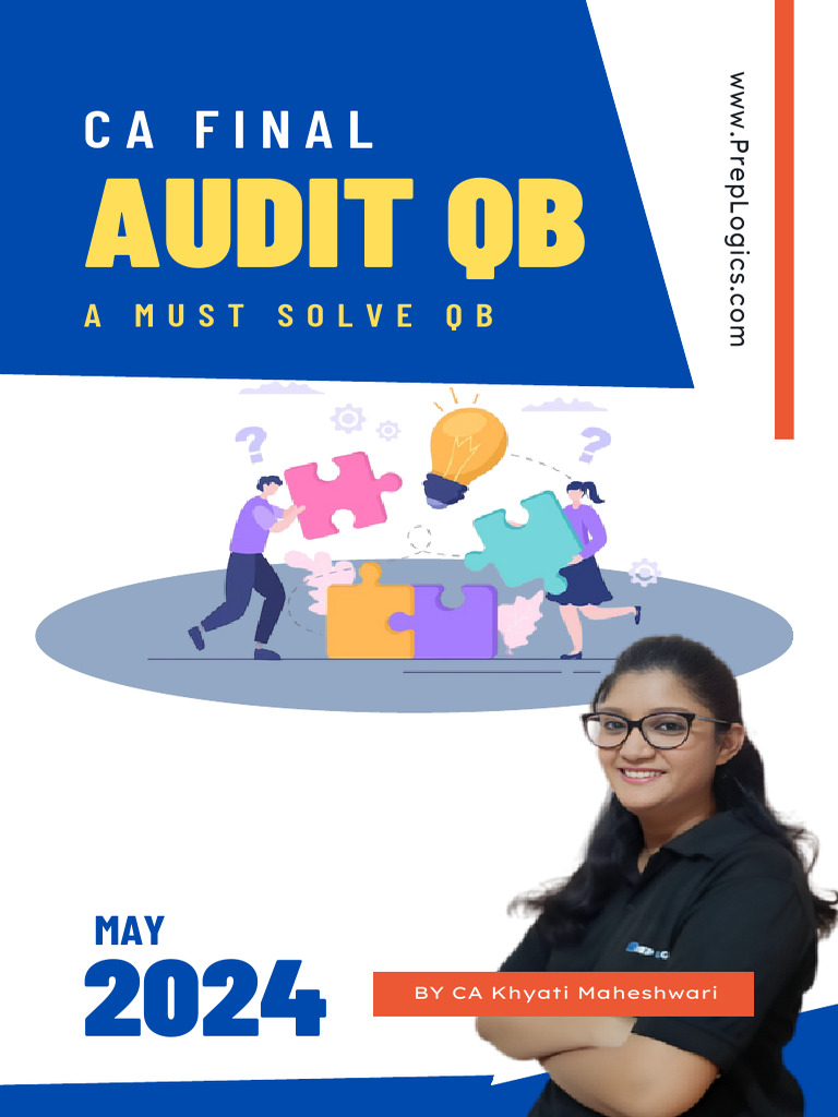Audit CA Final New QB May 2024 by CA Khyati Maheshwari | PDF