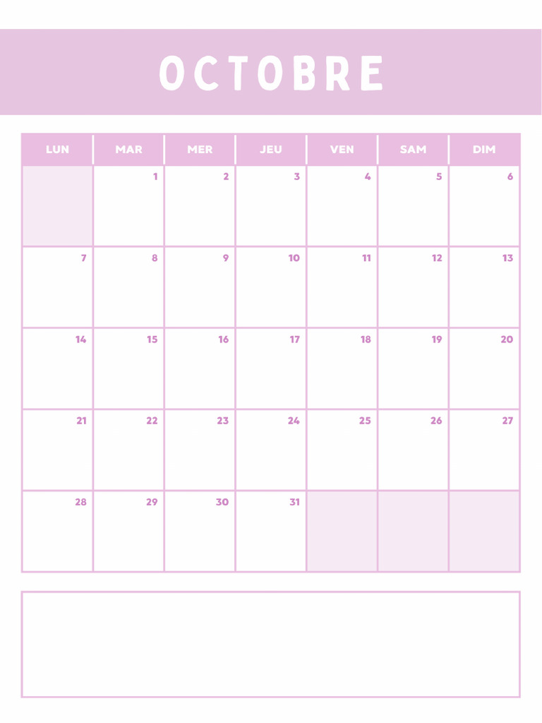 Calendrier À Imprimer / Oct 24 | PDF
