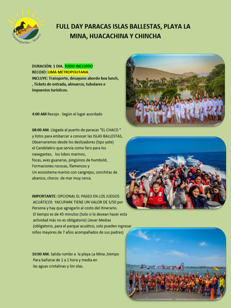 Promoción de Colegio FD Paracas + Ica + Mina | PDF