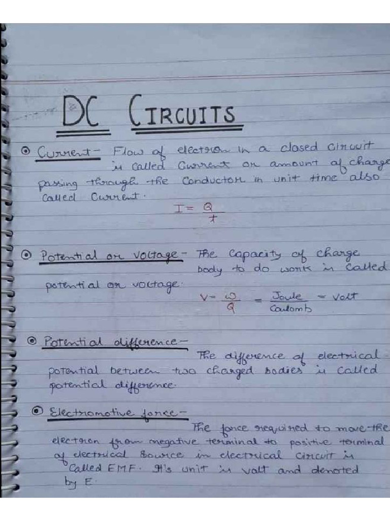 DC Circuit | PDF