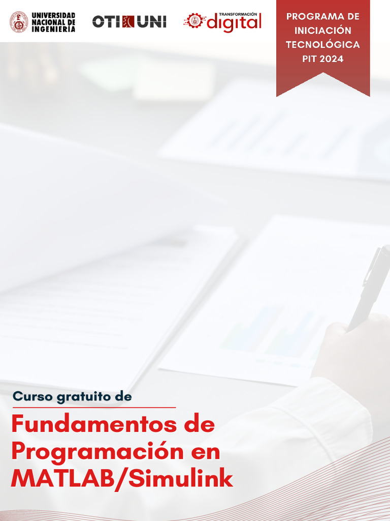 PIT 2024-Fundamentos de Programación en MATLABSimulink | PDF | Matlab | Informática