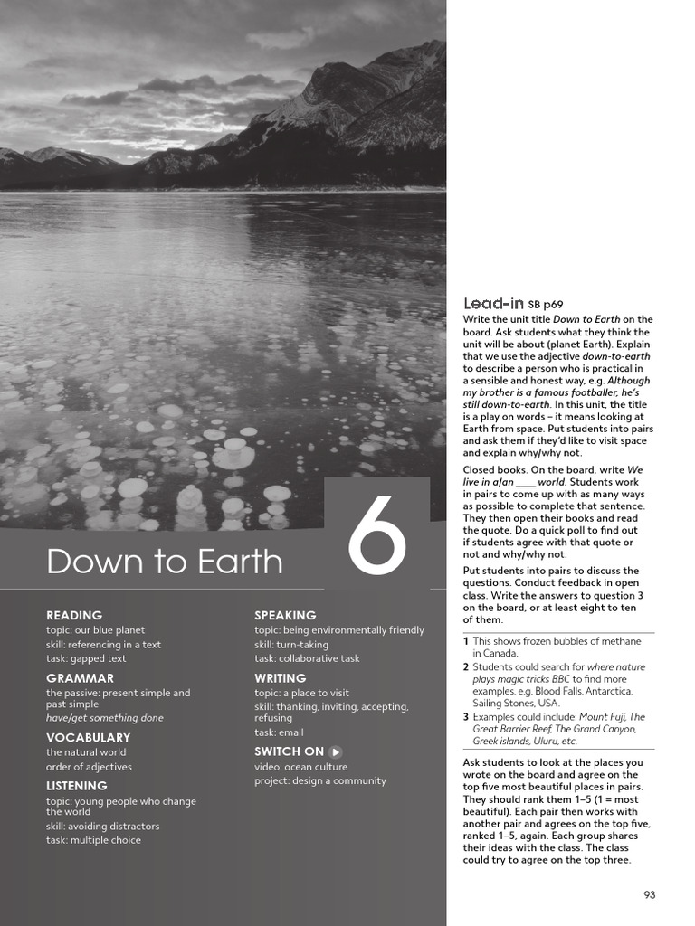 Gold Exp 2e B1 TB U6 | PDF