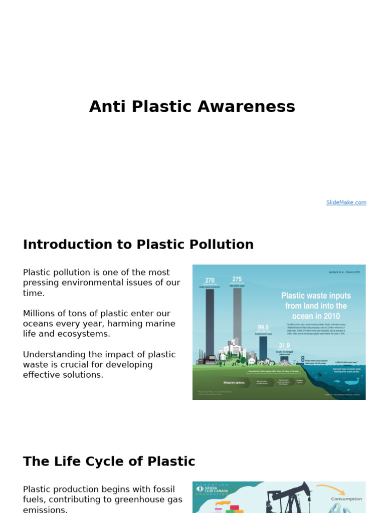 Anti Plastic Awareness | PDF