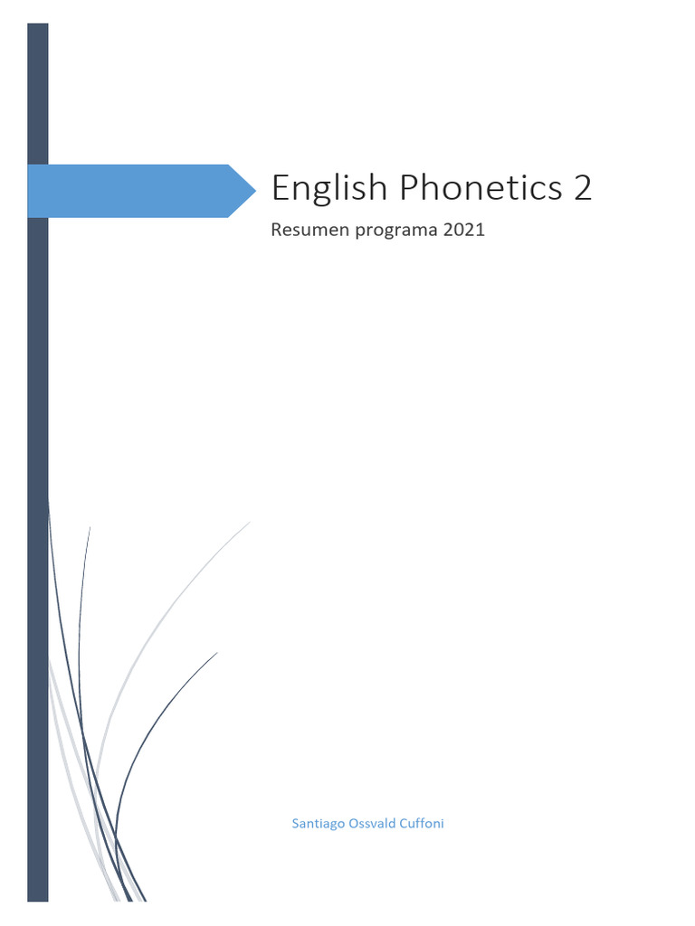 Theoretical content - Pragmatics - Phonetics 2 | PDF