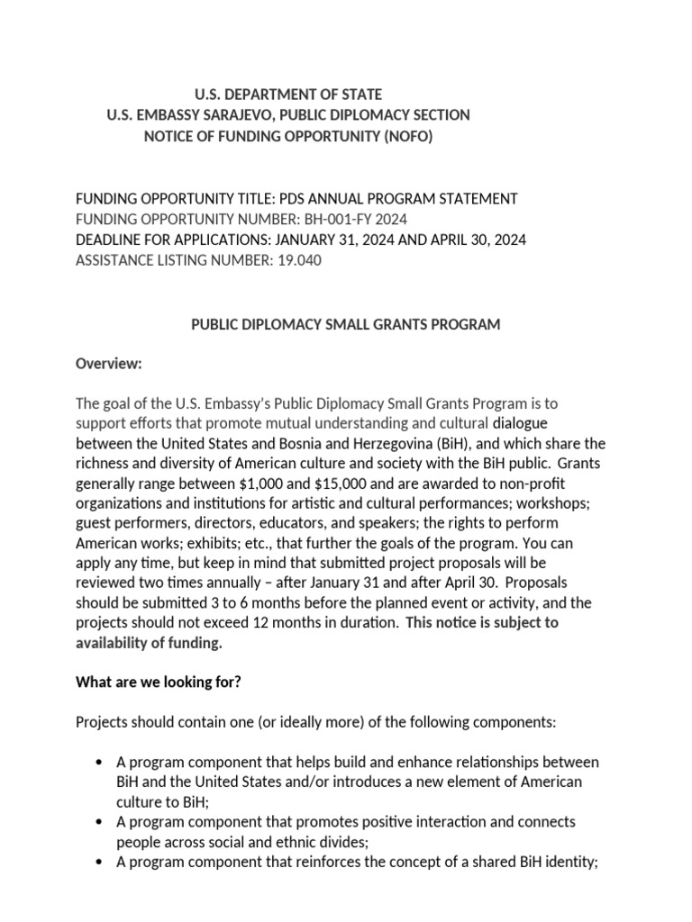 Announcement PD Small Grants Program 2024 v2 1 | PDF