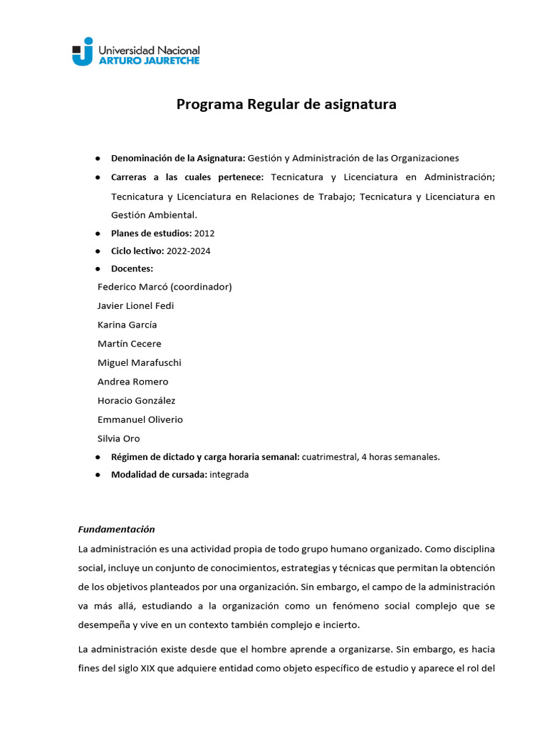 GYAO. Programa 2024_aprobado | PDF