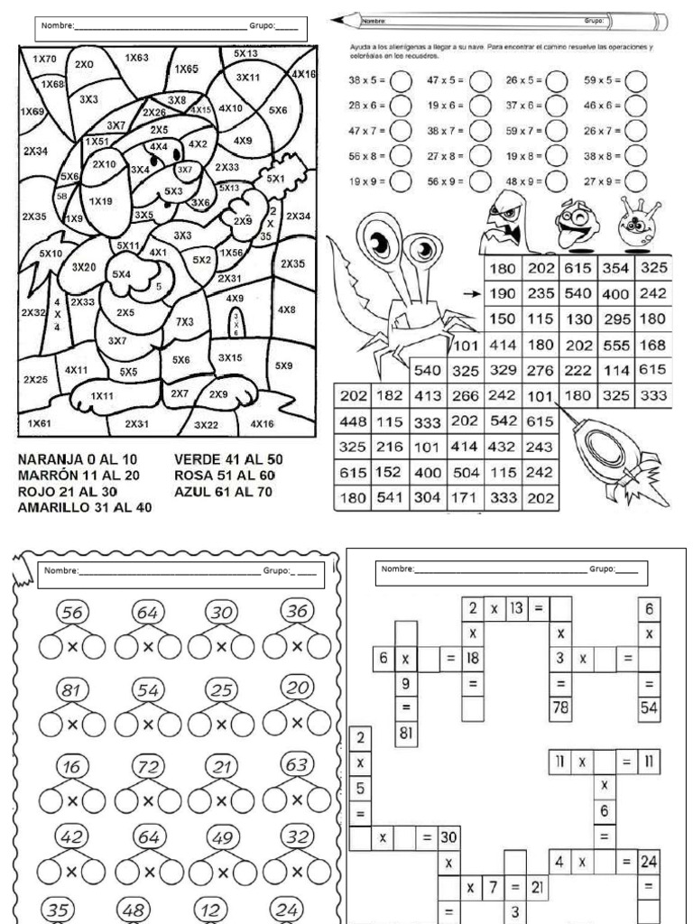 Tablas De Multiplicar Pdf
