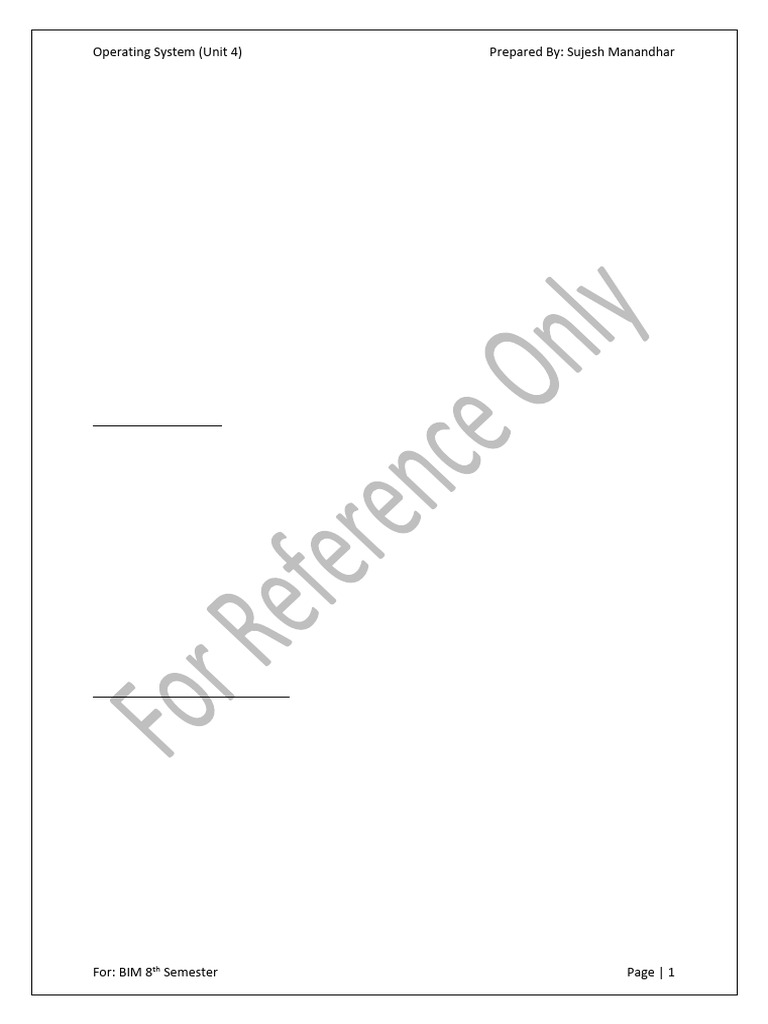 OS (Unit 4) | PDF | Process (Computing) | Concurrent Computing OS (Unit 4) | PDF | Process (Computing) | Concurrent Computing