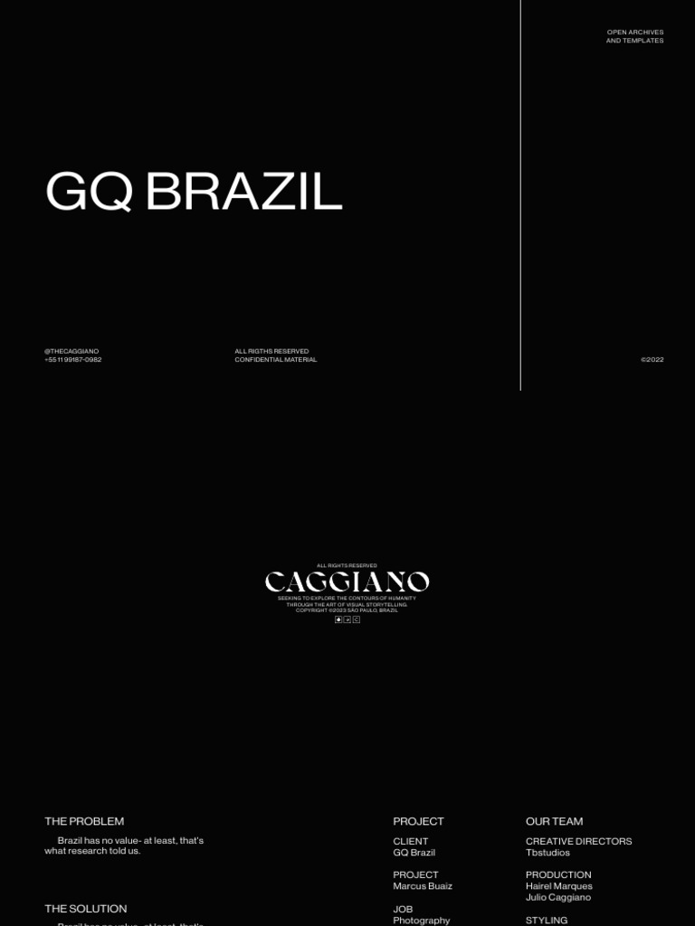 GQ BRAZIL - BRANDBOOK | PDF