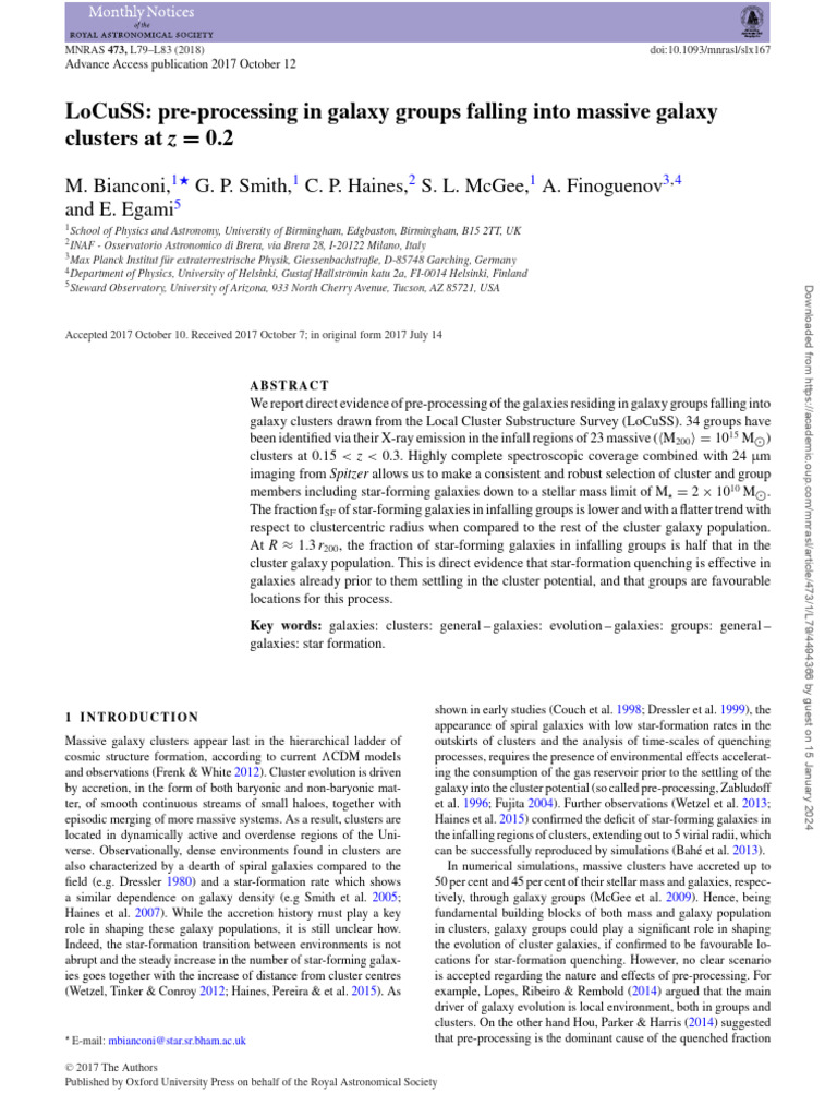 Mnrasl 473 1 l79 | PDF