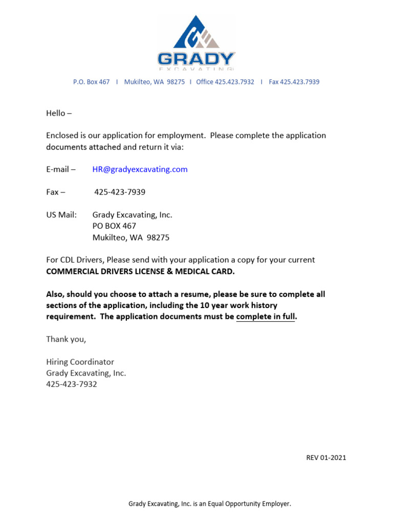 Application For Employment NON CDL 6.2024 | PDF