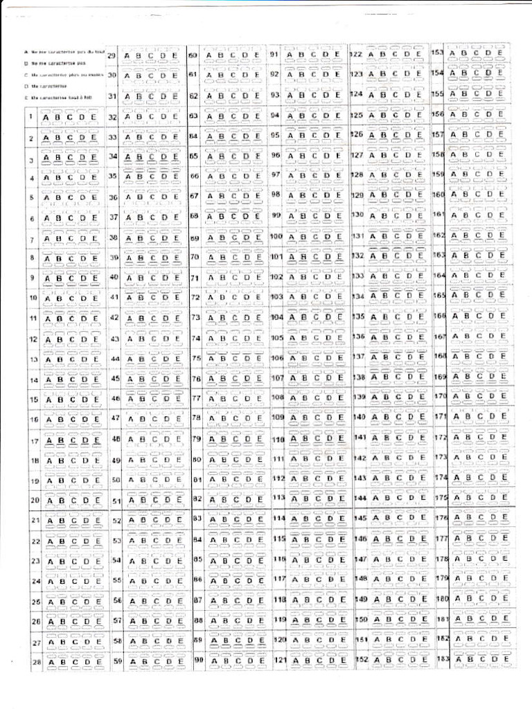 Kam Fiche A Reponse | PDF