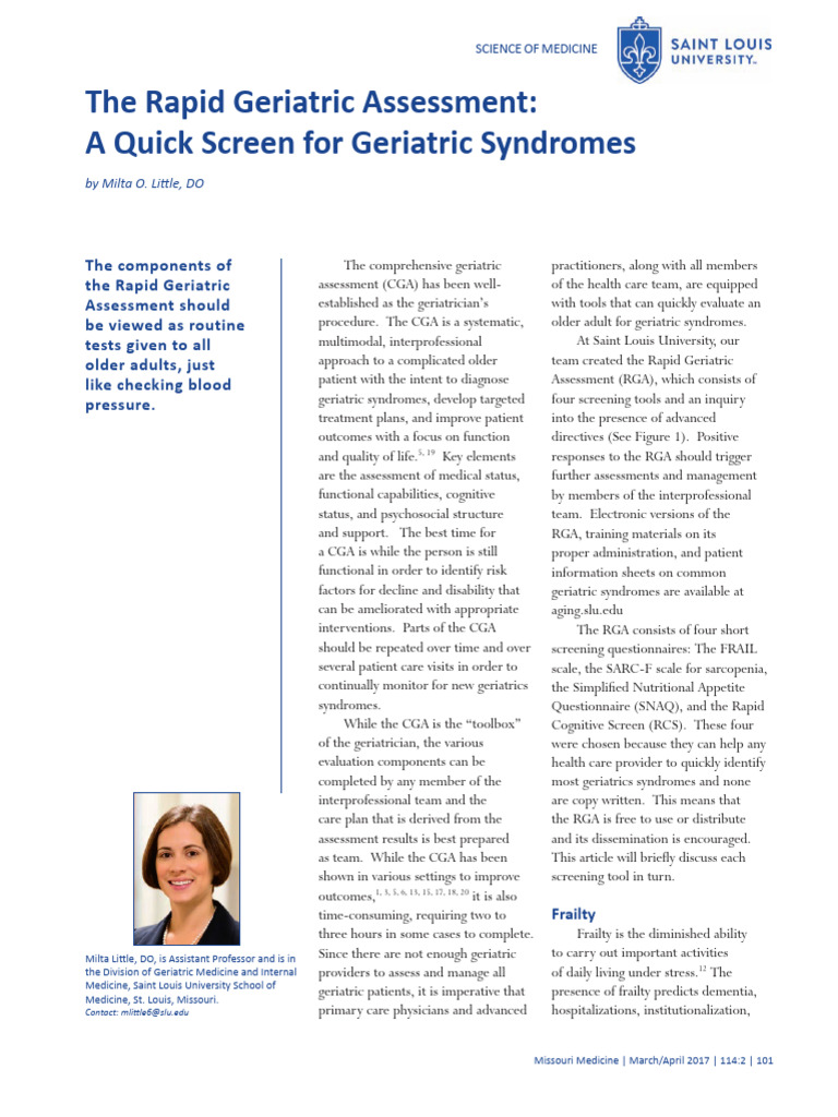 Article rapid geriatric assesment | PDF