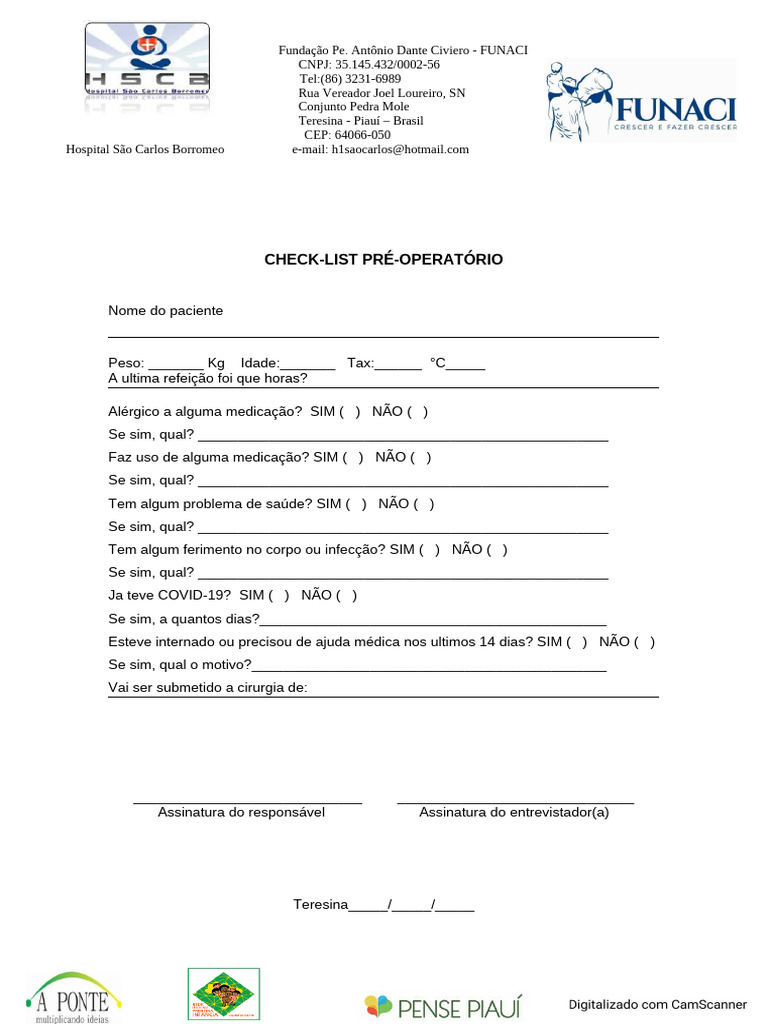 Check-List Completo | PDF