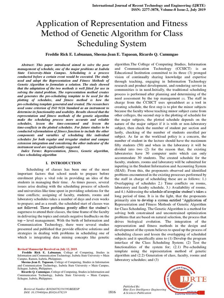 Class_Scheduling_System | PDF