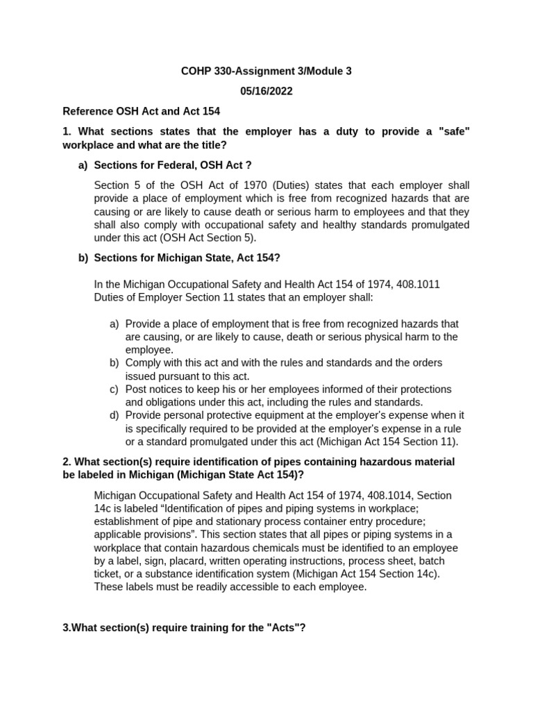 Cohp 330-Assignment 3-No | PDF