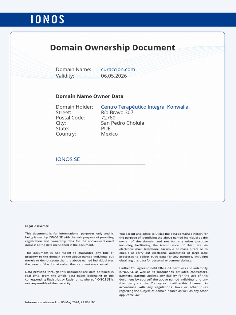 Ownership Certificate | PDF