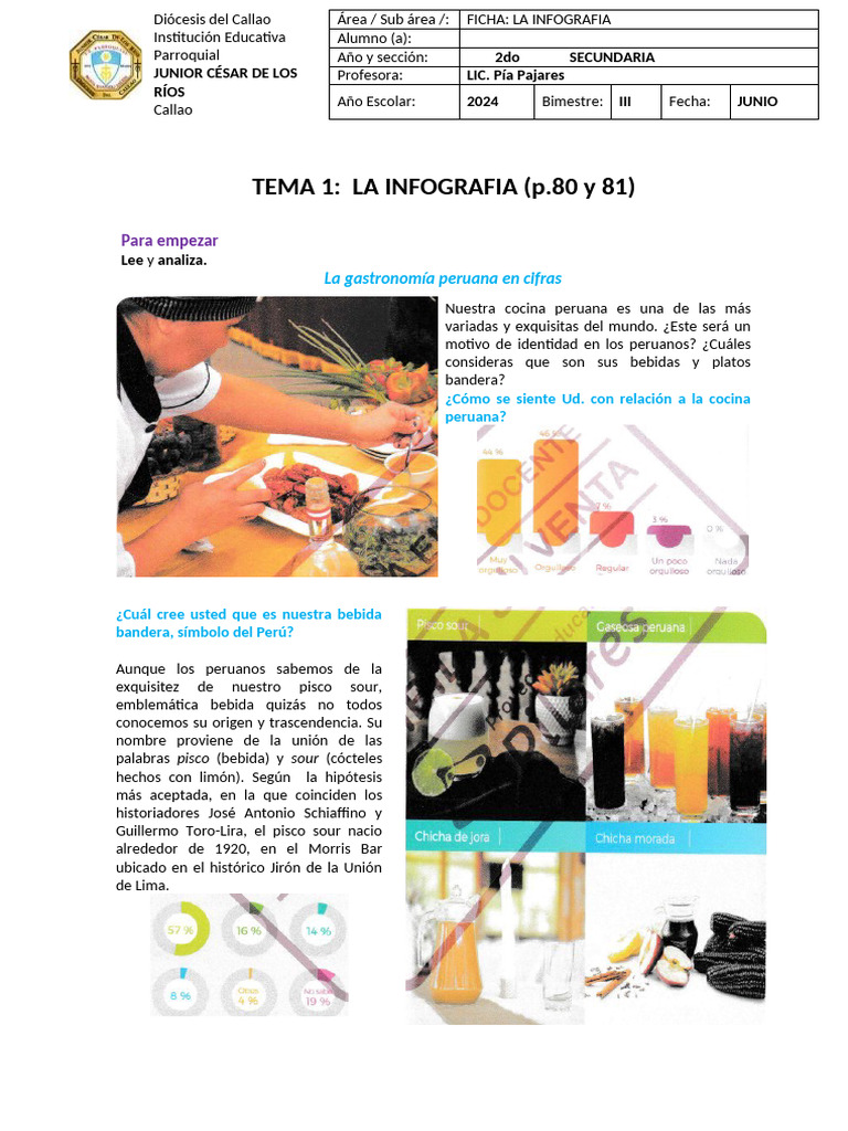 TEMA 1. LA INFOGRAFIA Tema | PDF | Infografia | Estudios de idiomas ...