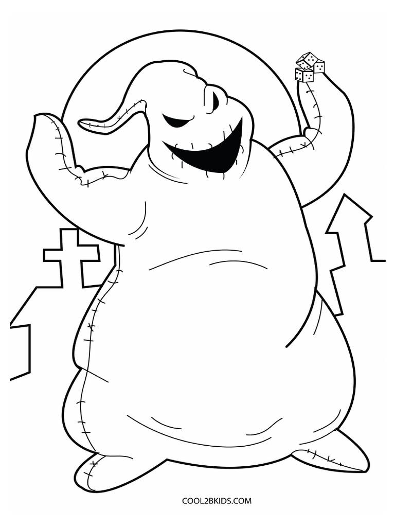 Nightmare Before Christmas Coloring Pages Oogie Boogie | PDF