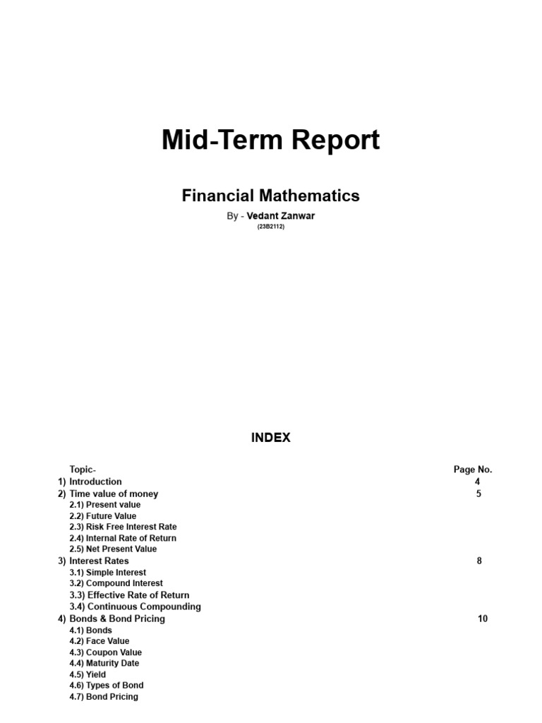 Mid Term Report | PDF