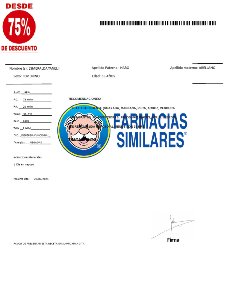 Receta Yaneli | PDF