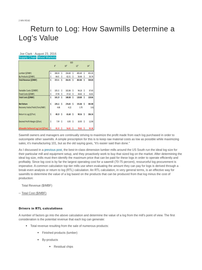 Return To Log | PDF