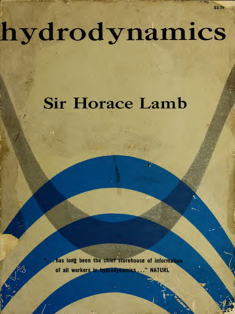 Hydrodynamics - Sir Horace Lamb | PDF