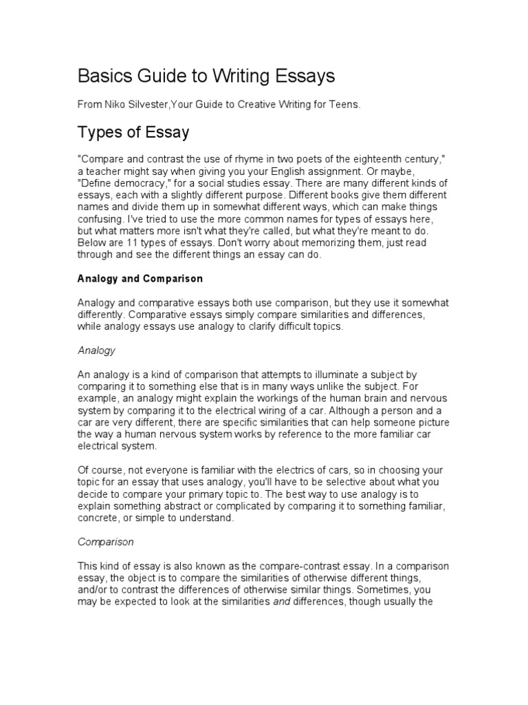 Basics Guide To Essays Pdf The Tempest Essays