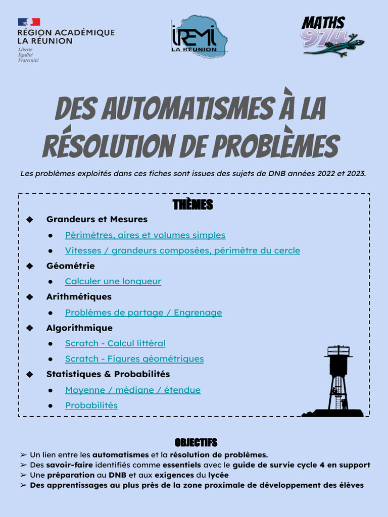 Livret - Des Automatismes À La Résolution de Problèmes | PDF