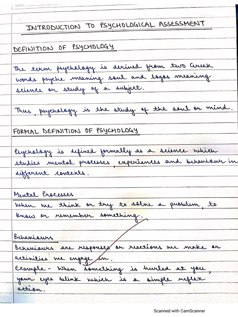 Introduction To Psychological Assessment | PDF